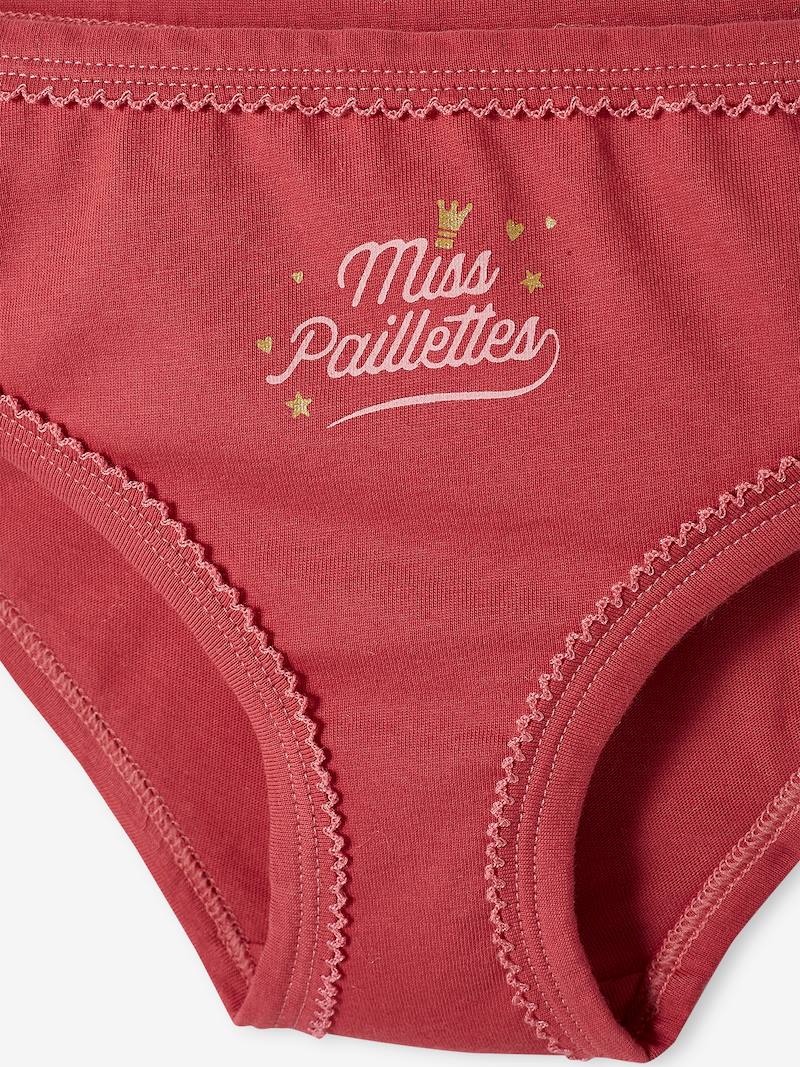 Set van 7 slipjes voor meisjes - meerkleurige set, Meisje