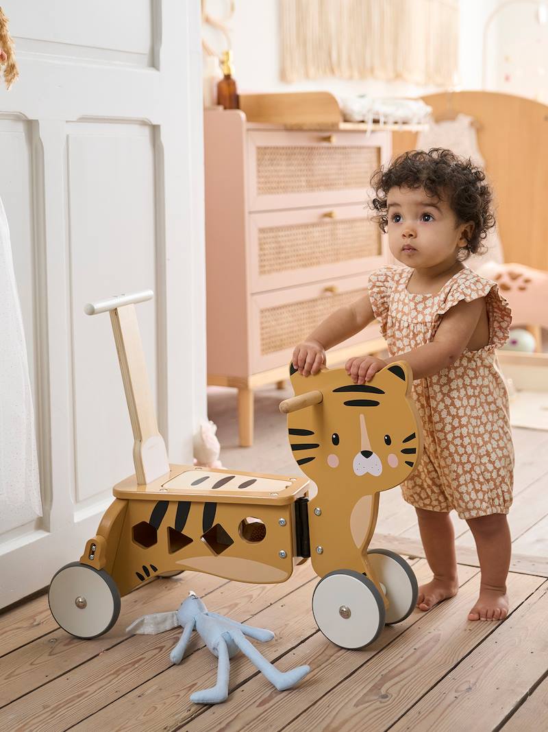 FSC¨-houten drager en loopwagen TANZANIE 2 in 1 - hout, Speelgoed
