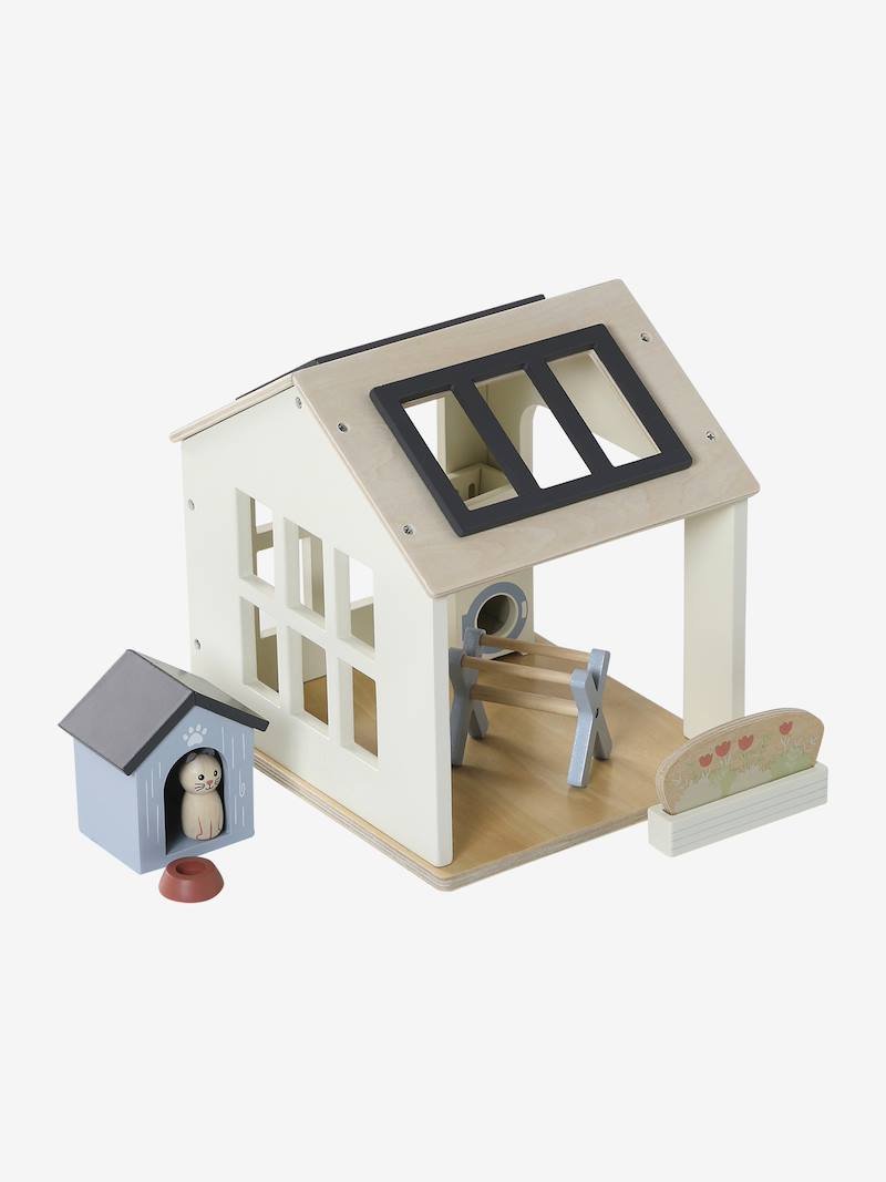 Modern vriendenhuis van FSC®-hout - hout, Speelgoed